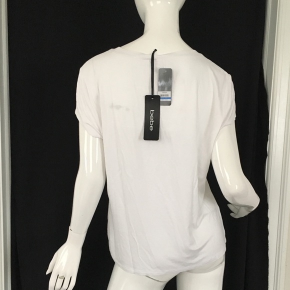 bebe | Tops | Bebe Rhinestone Logo Regular Plus Top Xl X 2x 3x | Poshmark